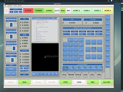 My QTPYVCP Vcp Page LinuxCNC