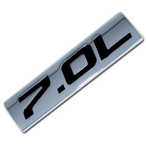 Chromeblack Metal 70l Engine Race Motor Swap Emblem Badge For Trunk