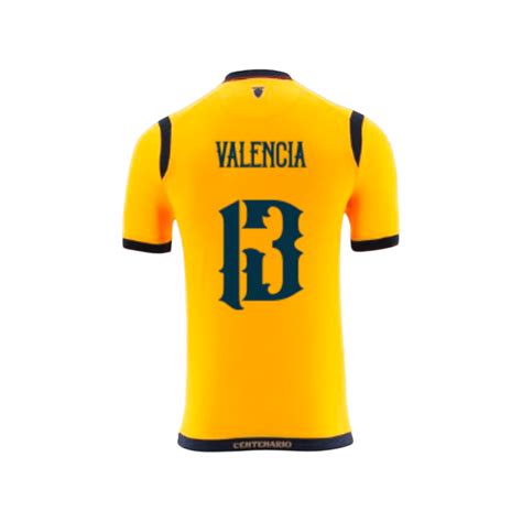 Ecuador Centenario Home Jersey 100 Años Fef Marathon Sp
