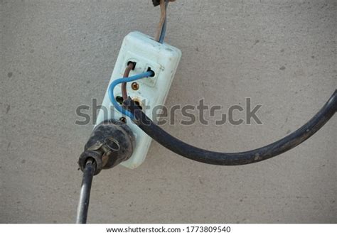 Wire Connected Into Socket Without Plug ภาพสตอก 1773809540 Shutterstock