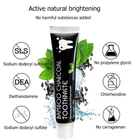 Activated Carbon Toothpaste Whitening Toothpaste Sanitary Clean Fresh