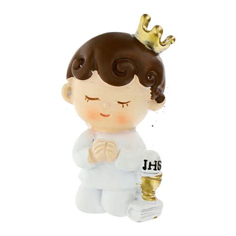 Magnet Favour Boy Praying With Chalice H 2 In Resin Online Sales