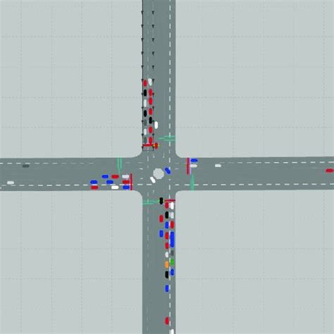 Simulation Network Of Isolated Intersection Download Scientific