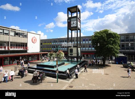 Clock Tower The Square Stevenage Town Centre Shopping Hertfordshire
