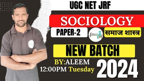 1200 Pm Ugc Netset Sociology Class Ugc Net June 2024 Net