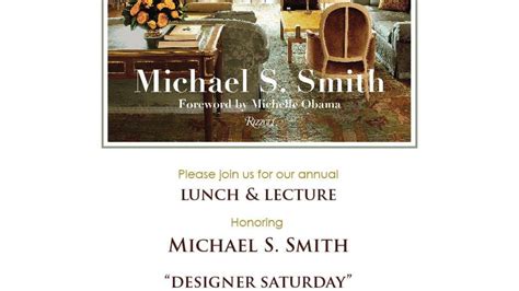 Lunch And Lecture Honoring Michael S Smith Institute Of Classical