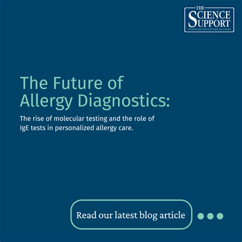 Allergy Diagnostics The Rise Of Molecular Testing The Science Support