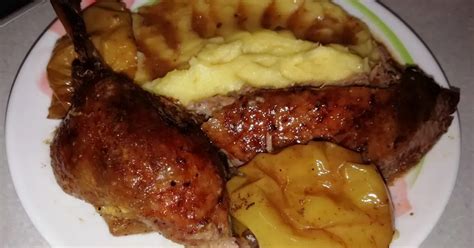 Утка запечённая с яблоками и курагой рецепт с фото пошаговый от Диана Ушакова Овкусе ру