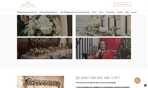 Event Planner Website Design In London For 295 Loyalty Apps
