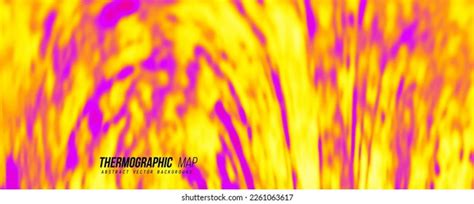 Heat Map Abstract Infrared Thermographic Background Stock Vector