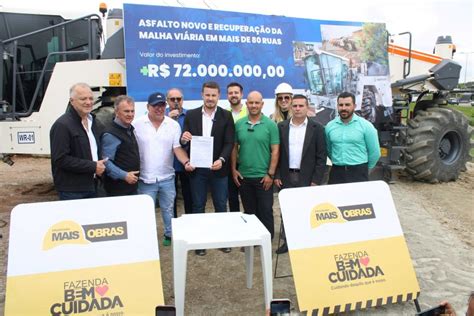 Prefeitura De Fazenda Rio Grande Lança Programa Asfalto Novo E Vai