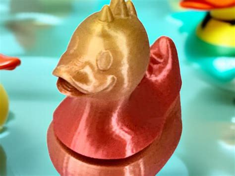 Rubber Ducky Dino Fidget Clicker Toy By Ada And K 3da Makerworld Download Free 3d Models