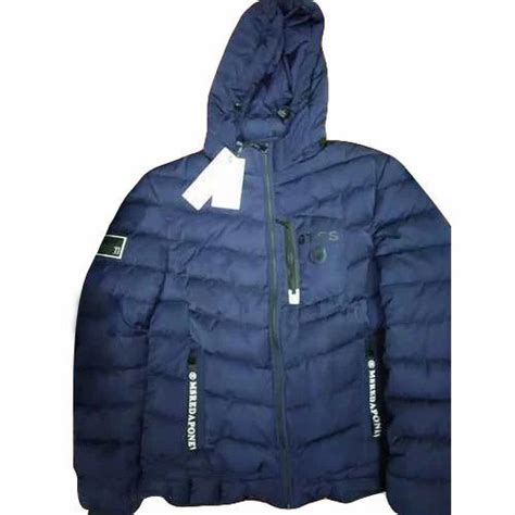 Mens Plain Blue Full Sleeves Casual Jacket Size L Xl And Xxl At Rs