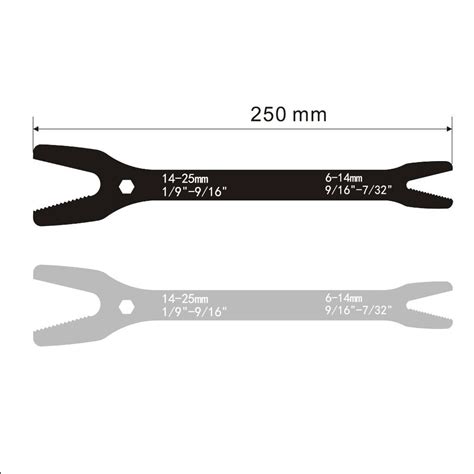 Black Self Tightening Spanner Slim Spanner Wrench Home Car Maintenance Ebay