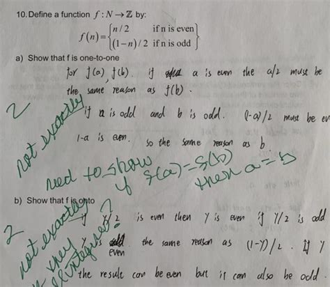 solved 10 define a function f n z by if n is even 1 n 2
