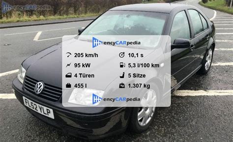 Volkswagen Bora 1 9 TDI 130 A4 Typ 1J Technische Daten 2002 2003