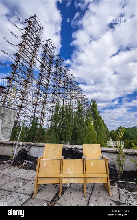 Chairs On Roof In Chernobyl 2 Military Base In Chernobyl Nuclear Power