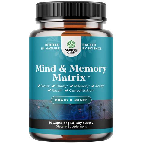 Advanced Nootropics Brain Support Supplement Synergetic Mental Energy