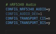 Built Nrf Audio Sample Application Through Vscode Extension Radio Nonfunctional Nordic Q
