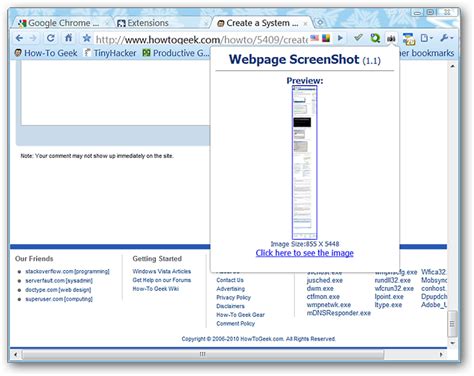 Take Screenshots Of Any Webpage In Google Chrome