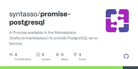 Promise Postgresqlinternalconfigure Pipelineexecute Pipeline At Main · Syntassopromise