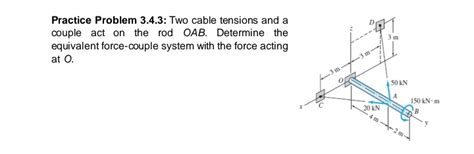 Answered Practice Problem 343 Two Cable Bartleby