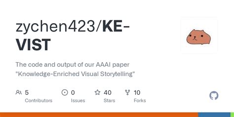 Github Zychen Ke Vist The Code And Output Of Our Aaai Paper Knowledge Enriched Visual