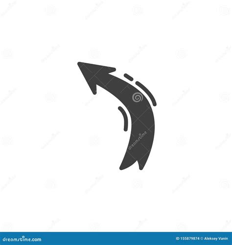 Curve Arrow Left Vector Icon Stock Vector Illustration Of Sign Curve 155879874
