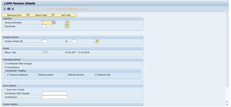PC00 M08 LGPS DET SAP Tcode LGPS Pension Details