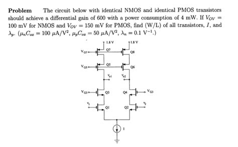 Solved The Circuit Below With Identical Nmos And Identical
