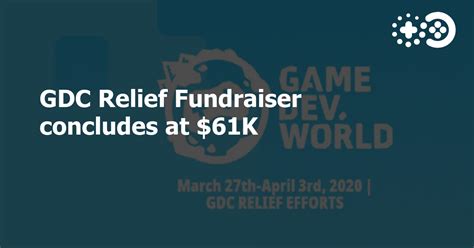 Gdc Relief Fundraiser Concludes At 61k Game World Observer