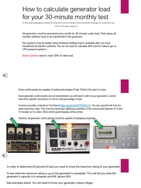 How To Calculate Generator Loadpdf Pdf Electric Current Electricity