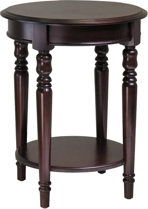 Winsome Whitman Round End Table With Carved Legs Home