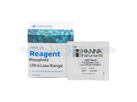 hanna phosphate reagent ulr 0 00 to 0 90 25pcs decocean
