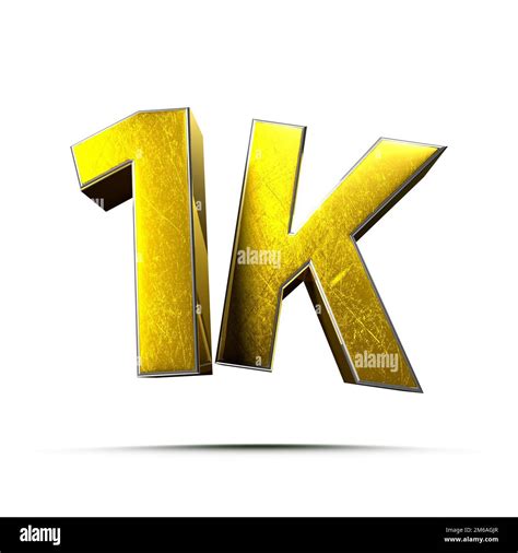 1K Gold 3D Illustration On White Background Have Work Path Advertising Signs Product Design