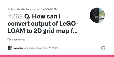 Q How Can I Convert Output Of LeGO LOAM To D Grid Map For Path Planning Issue