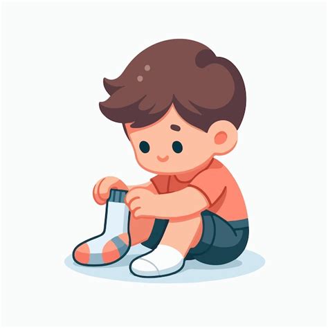 Vector Of People Putting On Socks Premium Ai Generated Vector