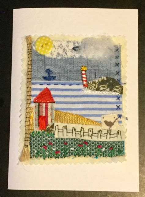 Embroidery Applique Machine Embroidery Mixed Media Textile Art