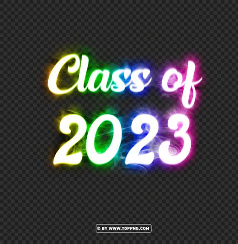 Free Download Hd Png Hd Class Of 2023 Png With Rainbow Image Id