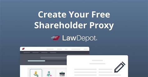Shareholder Proxy Free Proxy Voting Form Us Lawdepot