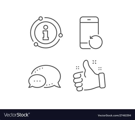 Recovery Phone Line Icon Backup Data Sign Vector Image