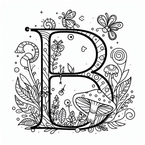 Fairy Tale Alphabet Letter B Coloring Page Download Print Or Color
