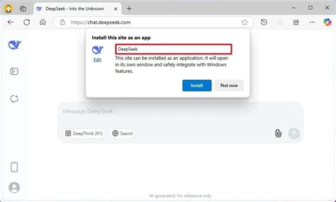 Guide Tape Par Tape Pour Linstallation De Lapplication Deepseek Sur Windows Et