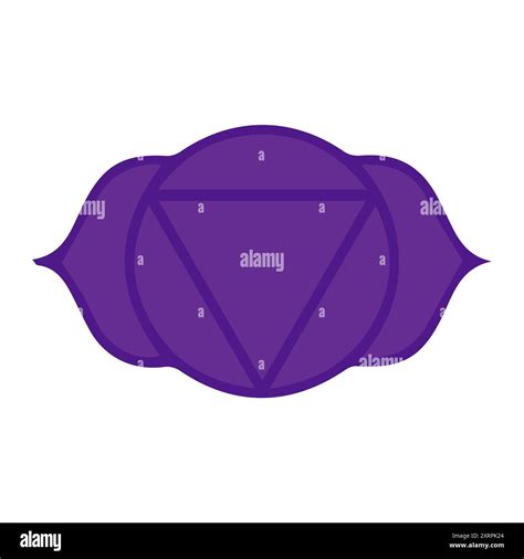 Third Eye Chakra Icon Stock Vector Image Art Alamy