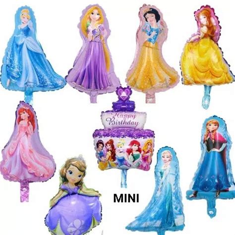 Jual Balon Foil Princess Balon Foil Elsa Anna Arielcinderella