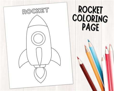 Printable Rocket Craft Outer Space Activities Build A Rocket