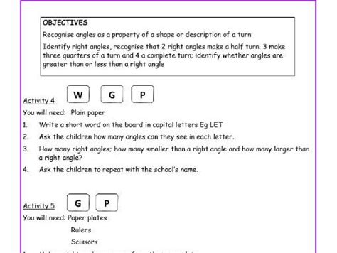 Y3 Geometry Activity Pack Teaching Resources