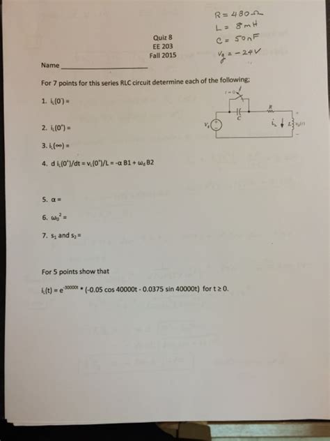 Solved This Is Take Home Quiz Fundamental Of Electrical Chegg
