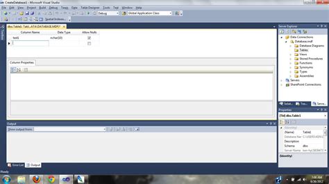 Ken Shoufer Create A Database In Visual Studio