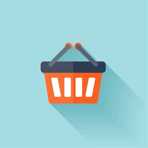 Premium Vector Flat Shopping Bag Icon Vector Illustration